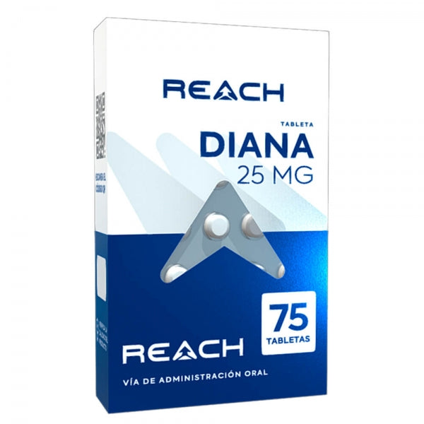 DIANA 25MG REACH - 75 TABLETAS – TOTAL FIT STORE